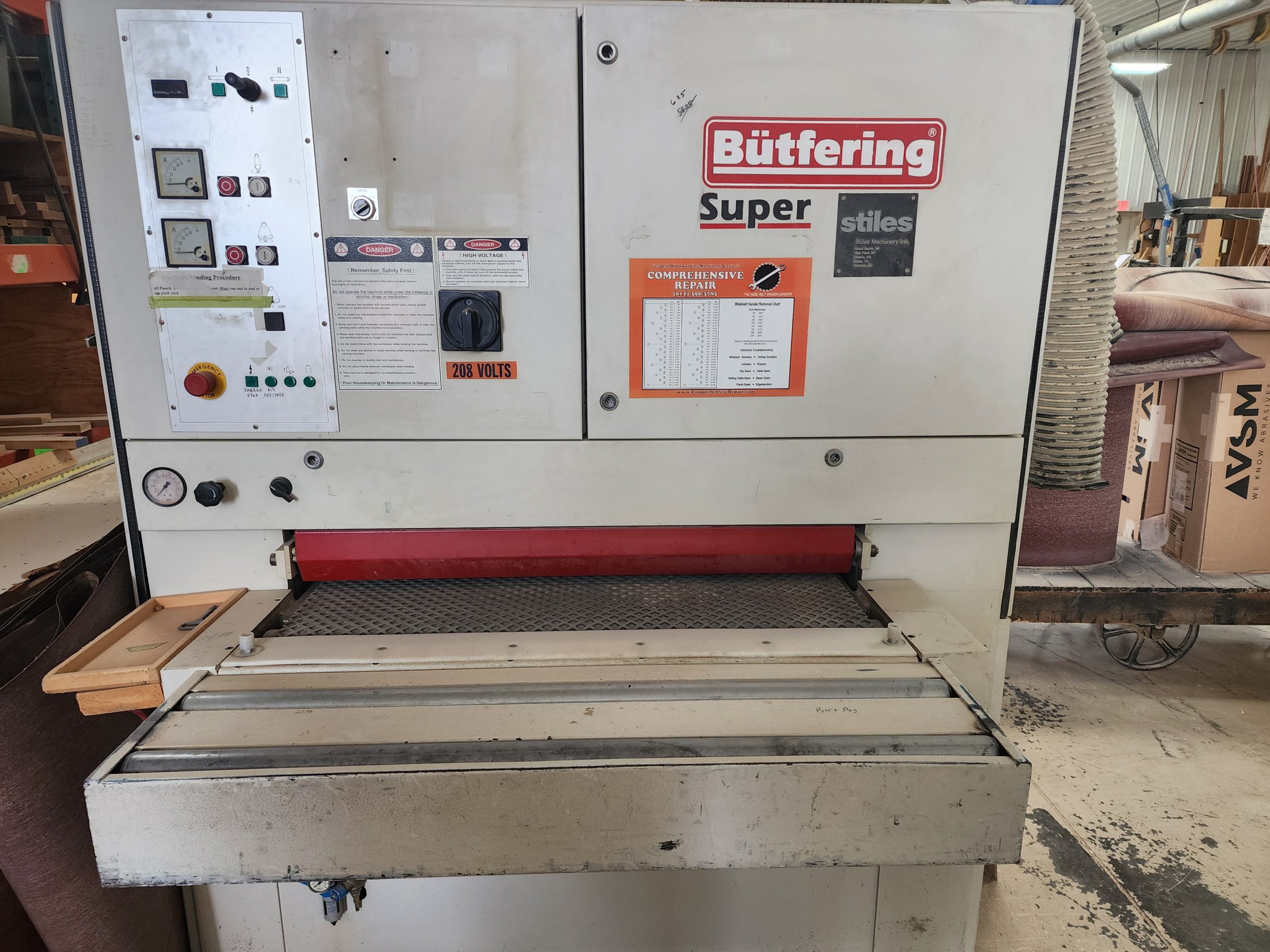Butfering 43″ Two Head Widebelt Sander | Black Hawk Machinery Sales